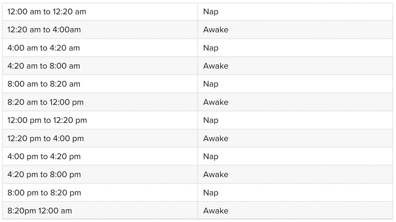 Polyphasic Sleep - Phương pháp ngủ nhiều giấc giúp tiết kiệm thời gian